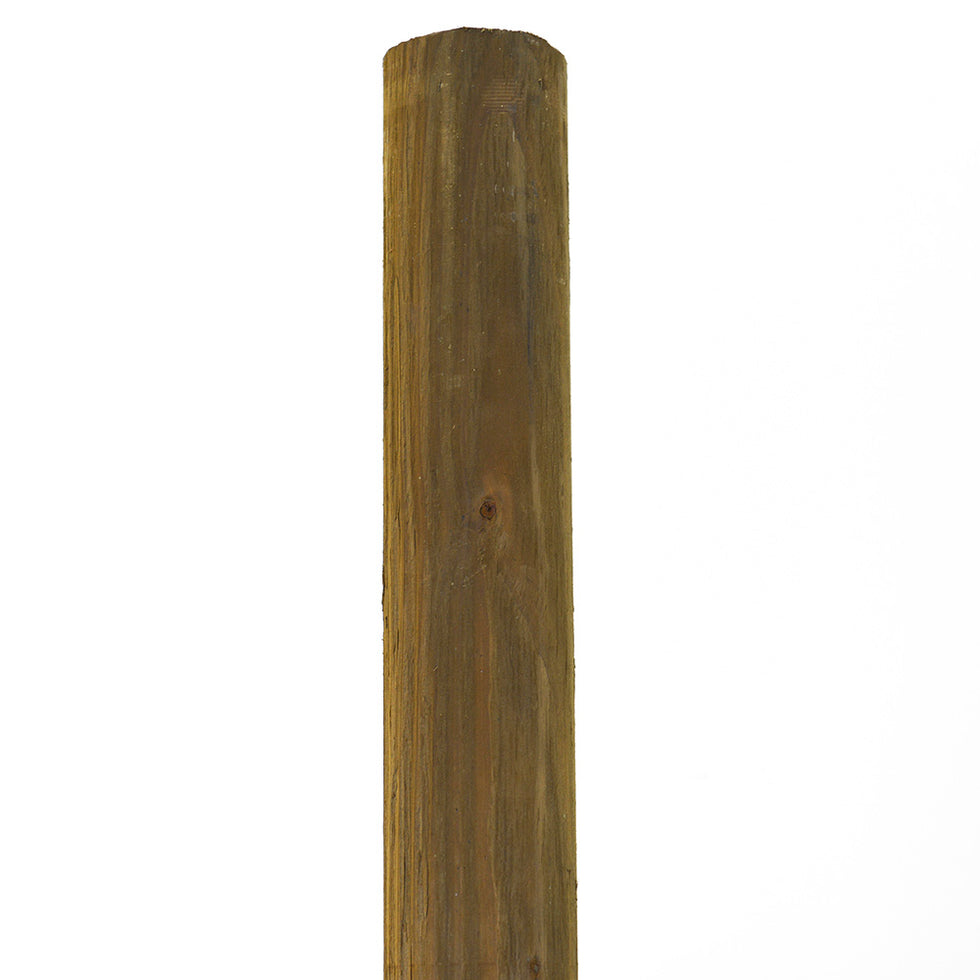Jewett Cameron Fence | Pressure Treated Blunt-Round Wood Fence Posts
