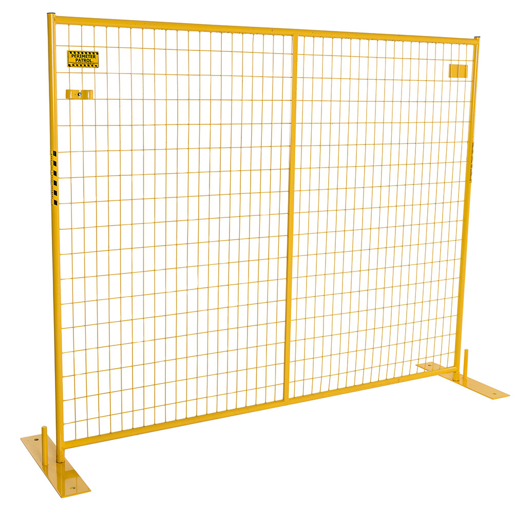 Perimeter Patrol® Heavy Duty Portable Security Fence Panels - Single P ...
