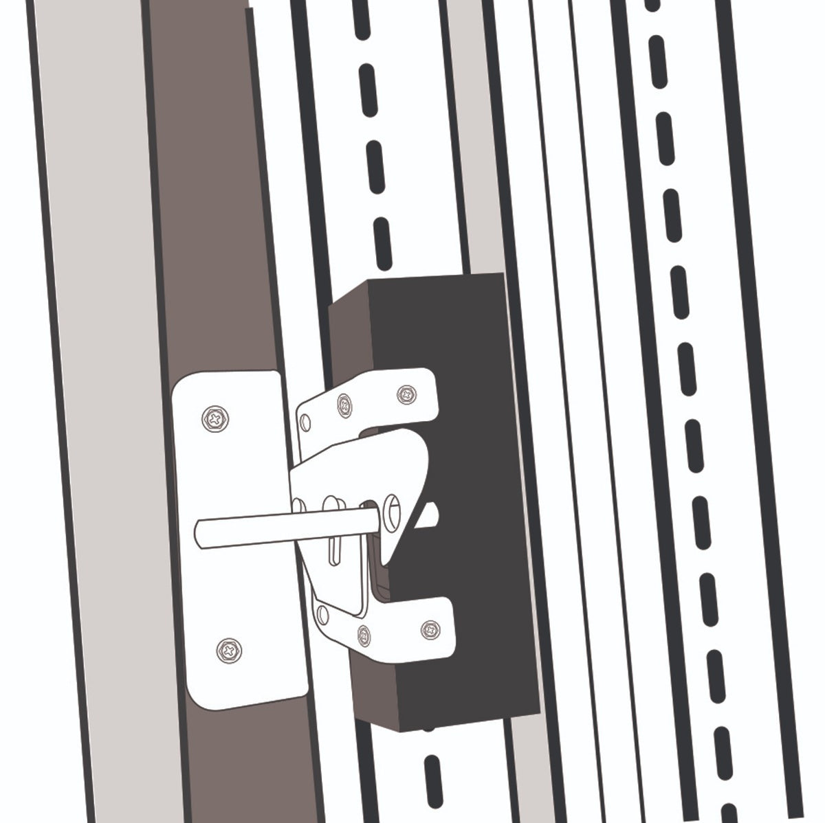 Lifetime Steel Post® Rail Clips – Jewett Cameron Fence